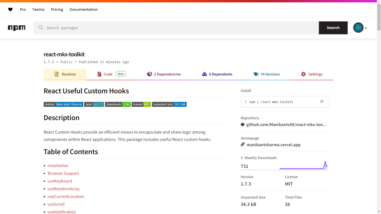 Simplifying React Development with react-mkx-toolkit Simplifying React Development with react-mkx-toolkit
