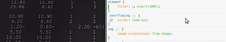Invert colors of image for greater visibility with filter css property Invert colors of image for greater visibility with filter css property