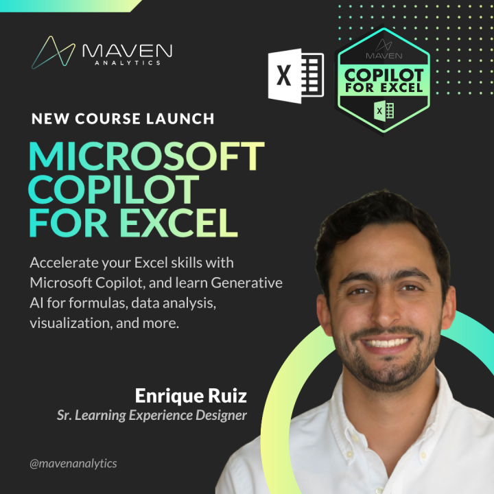 COURSE LAUNCH! Microsoft Copilot for Excel COURSE LAUNCH! Microsoft Copilot for Excel