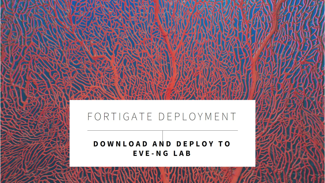 Download and Deploy Fortigate to EVE-NG Lab Download and Deploy Fortigate to EVE-NG Lab
