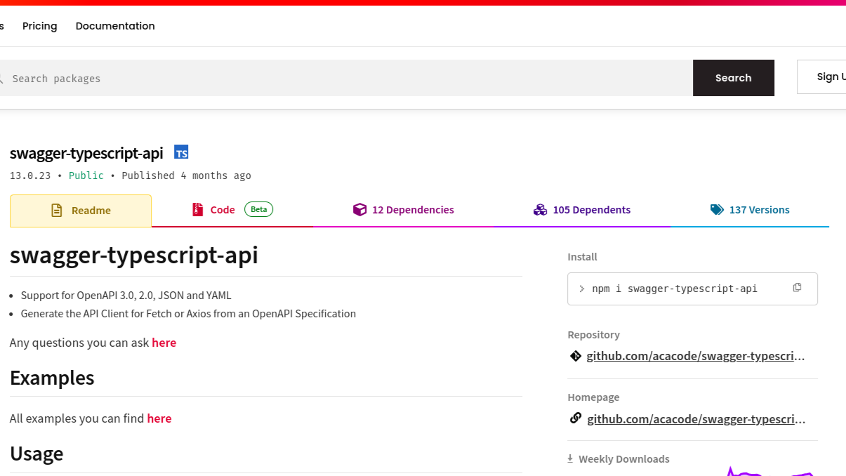 TypeScript Interfaces From Swagger Docs TypeScript Interfaces From Swagger Docs