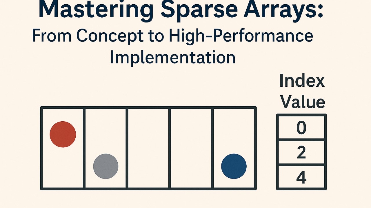 Mastering Sparse Arrays: From Concept to High-Performance Implementation Mastering Sparse Arrays: From Concept to High-Performance Implementation