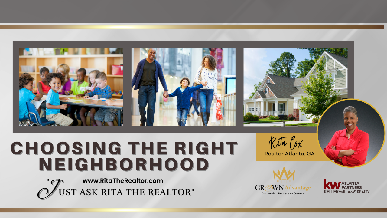 Choosing The Right Neighborhood. Choosing The Right Neighborhood.
