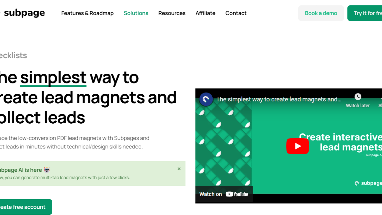 Subpage Review Subpage Review
