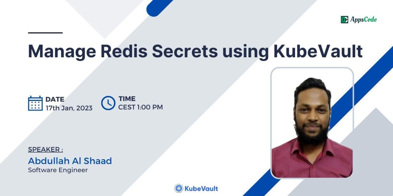 Manage Redis Secrets using KubeVault Manage Redis Secrets using KubeVault