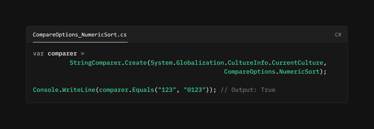 Unlocking Smarter String Comparisons in .NET 10: The Numeric Comparator Unlocking Smarter String Comparisons in .NET 10: The Numeric Comparator