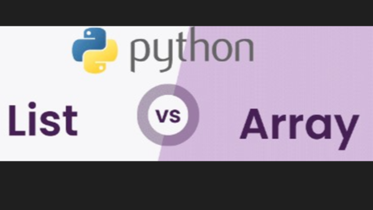 Arrays and Lists in Python Arrays and Lists in Python