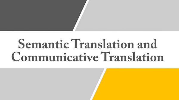 The difference between semantic translation and communicative translation The difference between semantic translation and communicative translation