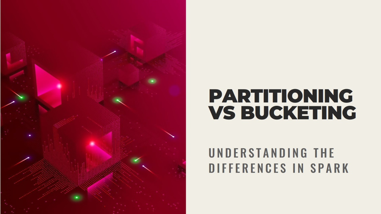 Difference between partitioning and bucketing in spark? Difference between partitioning and bucketing in spark?