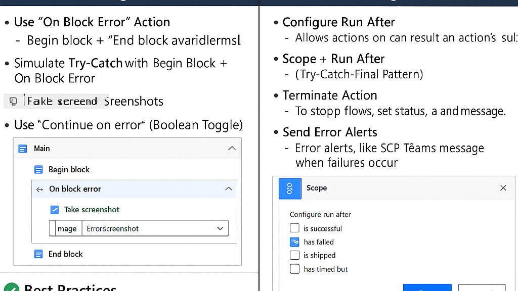 Error Handling and Exception Management in Power Automate (Desktop & Cloud) Error Handling and Exception Management in Power Automate (Desktop & Cloud)