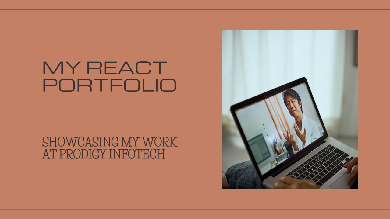 Creating My Portfolio with React During My Internship at Prodigy InfoTech Creating My Portfolio with React During My Internship at Prodigy InfoTech