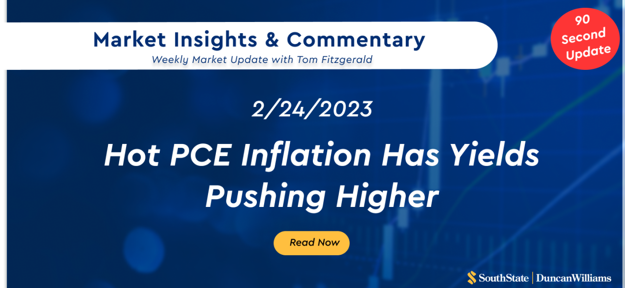 Hot PCE Inflation Has Yields Pushing Higher Hot PCE Inflation Has Yields Pushing Higher