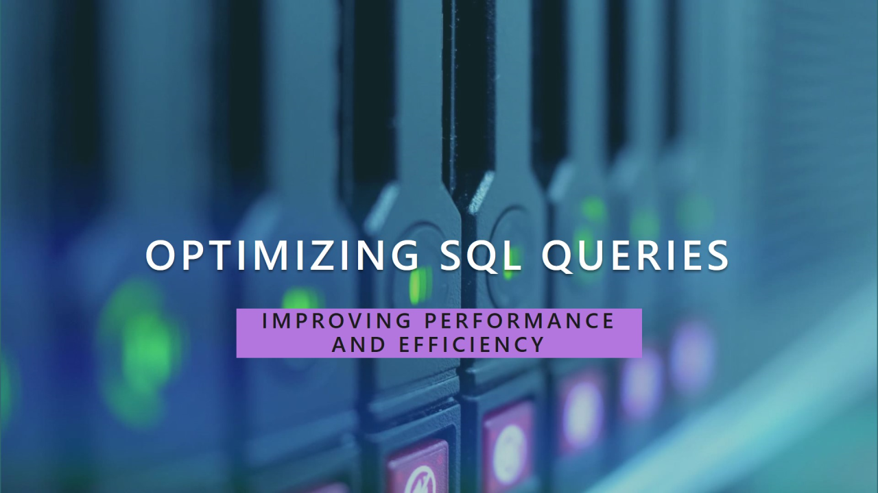 SQL Clauses Performance Comparison: Optimizing Queries for Efficiency SQL Clauses Performance Comparison: Optimizing Queries for Efficiency