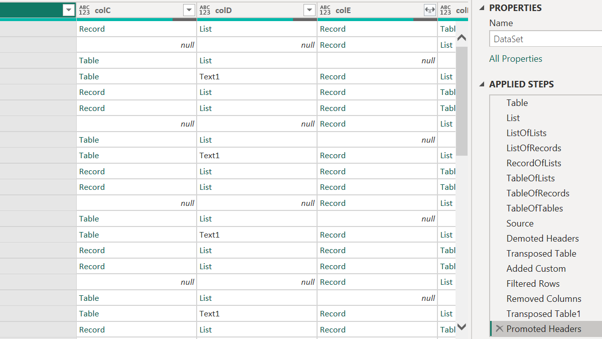 Removing empty columns in PowerBI Removing empty columns in PowerBI
