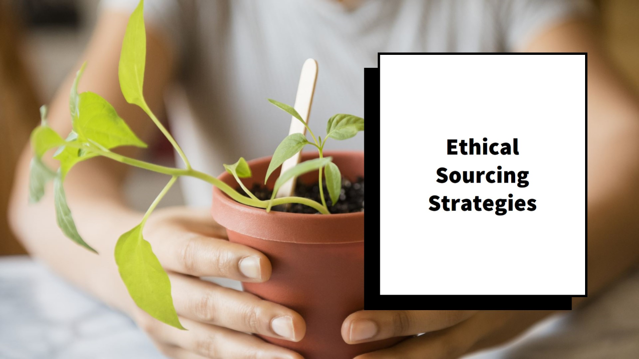 Ethical Sourcing Strategies within Holistic Strategic Sourcing Frameworks Ethical Sourcing Strategies within Holistic Strategic Sourcing Frameworks