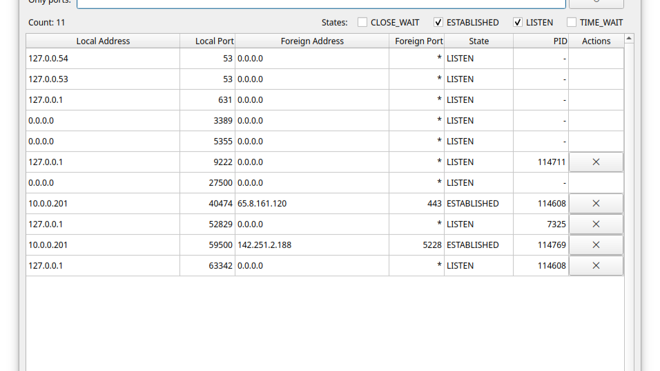 A simple TCP port monitor A simple TCP port monitor
