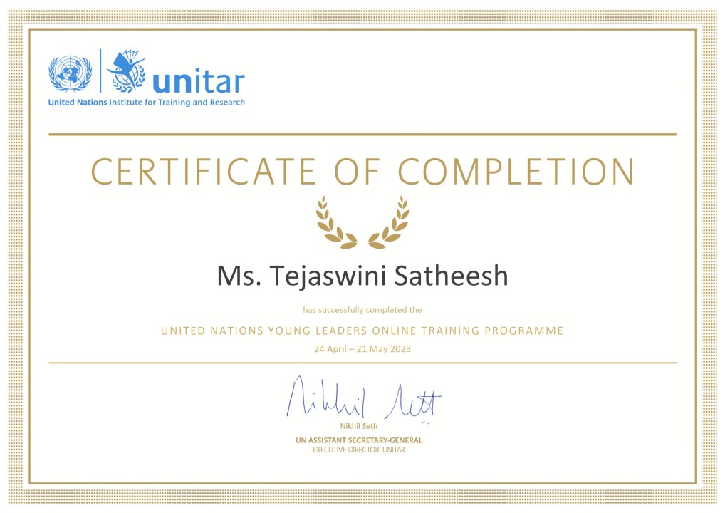 Transformative Journey at the United Nations Young Leaders Programme ... Transformative Journey at the United Nations Young Leaders Programme ...