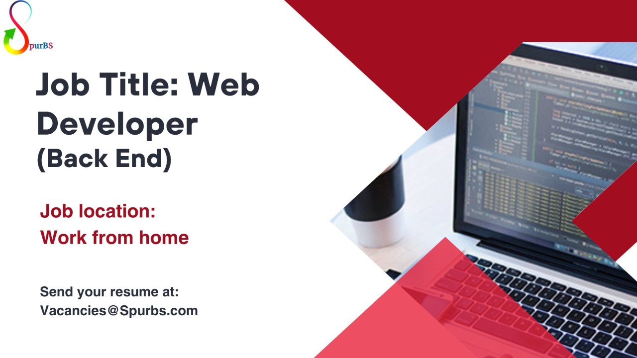 Hiring: Web Developer (Back End) | 100% Remote Hiring: Web Developer (Back End) | 100% Remote