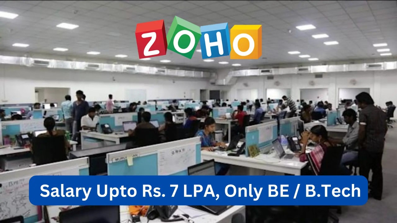 Zoho Hiring Web Developer, Salary Upto Rs. 7 LPA Zoho Hiring Web Developer, Salary Upto Rs. 7 LPA