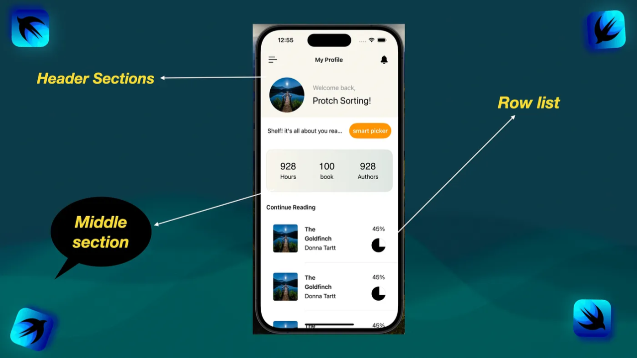 Booking types application in swift-UI Booking types application in swift-UI