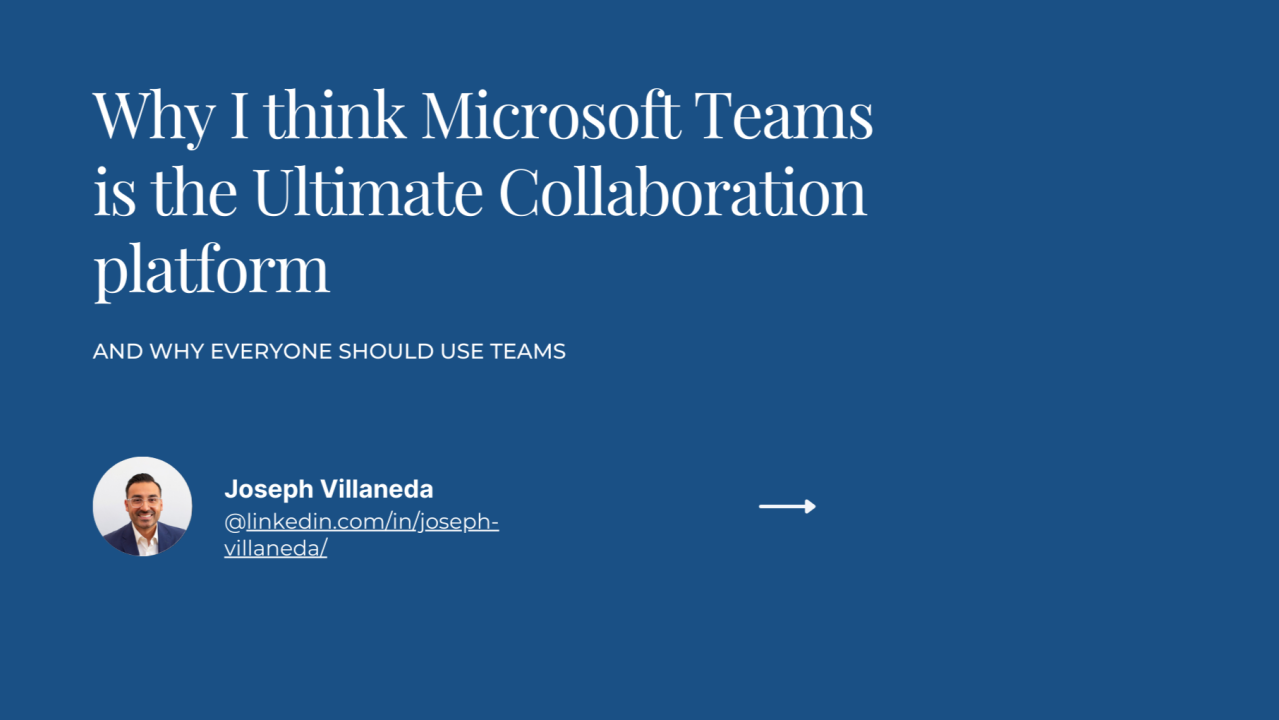 Microsoft Teams is the Ultimate Collaboration platform Microsoft Teams is the Ultimate Collaboration platform