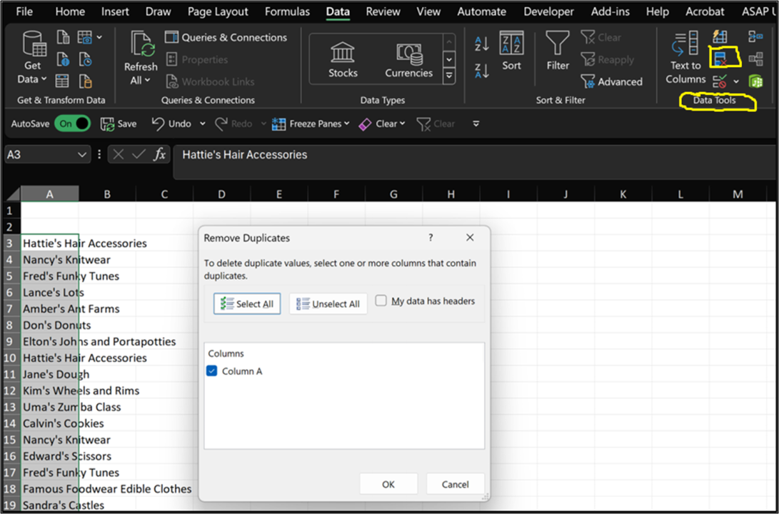 Create Unique Listings in Excel by Removing Duplicates Create Unique Listings in Excel by Removing Duplicates