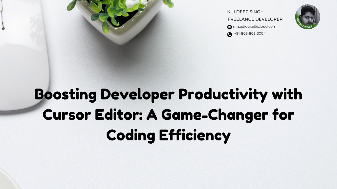Boosting Developer Productivity with Cursor Editor: A Game-Changer for ... Boosting Developer Productivity with Cursor Editor: A Game-Changer for ...