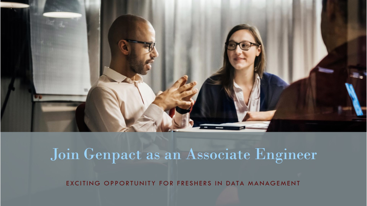 Genpact Hiring Freshers 2024: Associate Engineer – Data Management ... Genpact Hiring Freshers 2024: Associate Engineer – Data Management ...