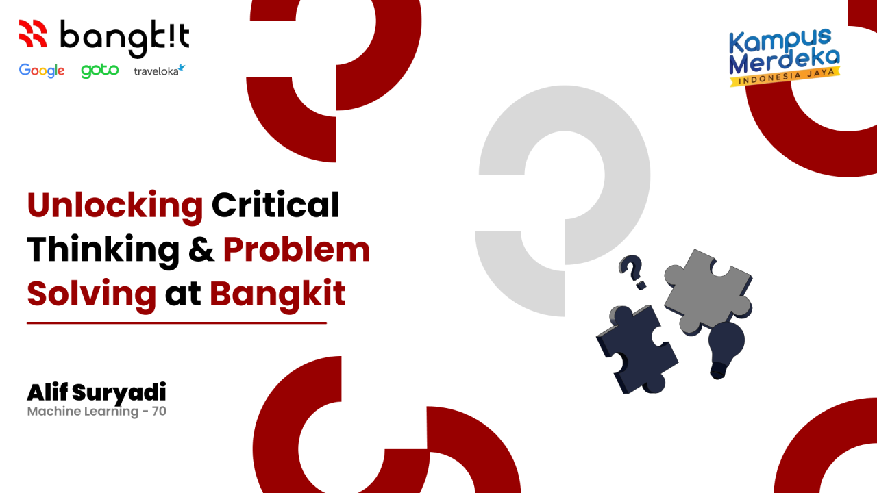 Unlocking Critical Thinking & Problem-Solving at Bangkit Unlocking Critical Thinking & Problem-Solving at Bangkit