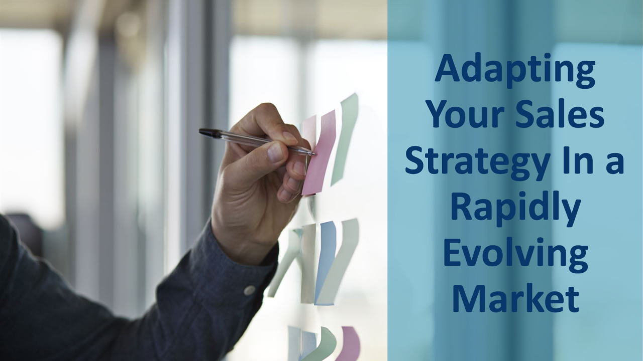 Adapting Your Sales Strategy in a Rapidly Evolving Market Adapting Your Sales Strategy in a Rapidly Evolving Market