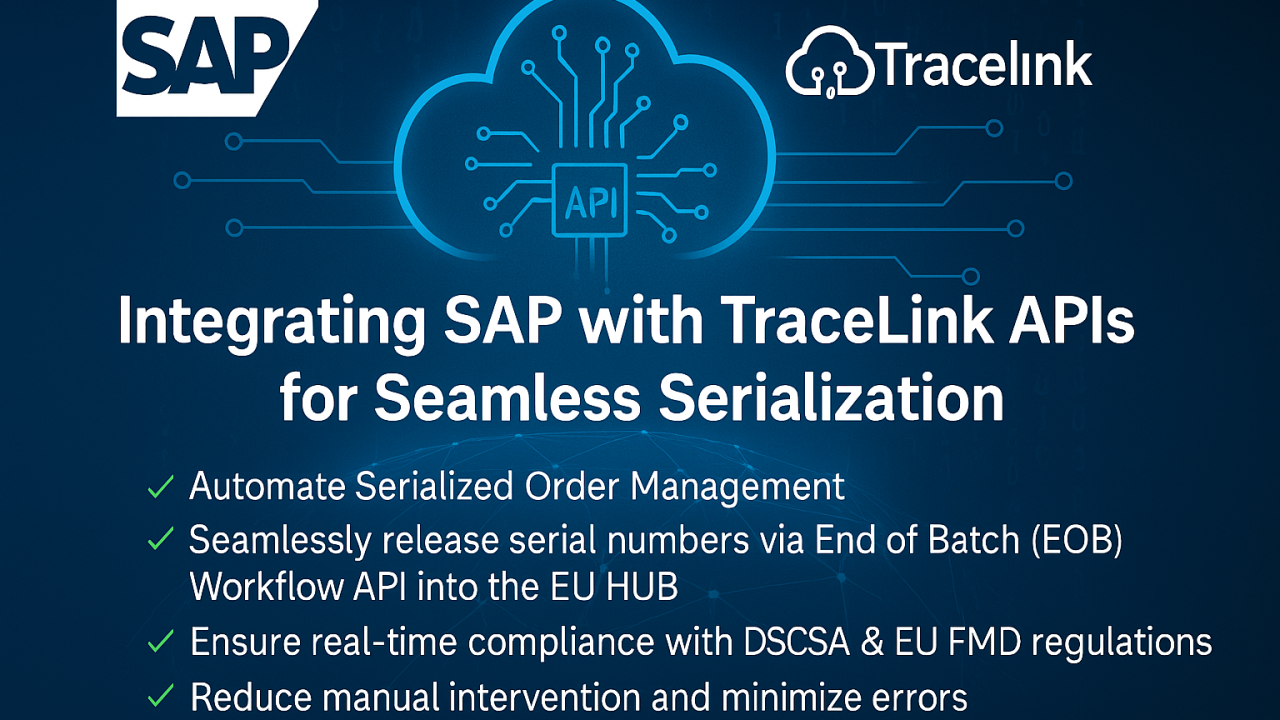 Integrating SAP with TraceLink APIs for Seamless Serialization Integrating SAP with TraceLink APIs for Seamless Serialization