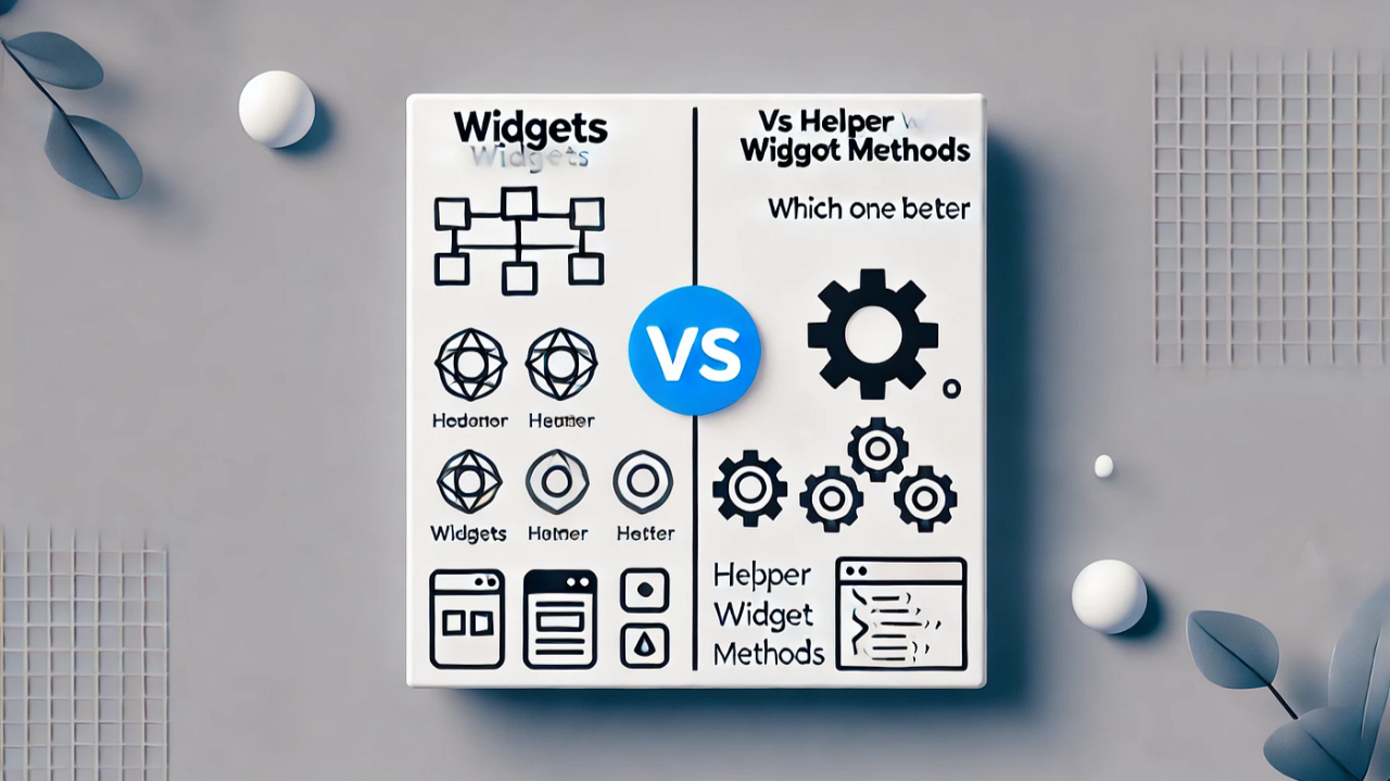 Widget Refactoring in Flutter: Choosing Between Helper Methods and ... Widget Refactoring in Flutter: Choosing Between Helper Methods and ...