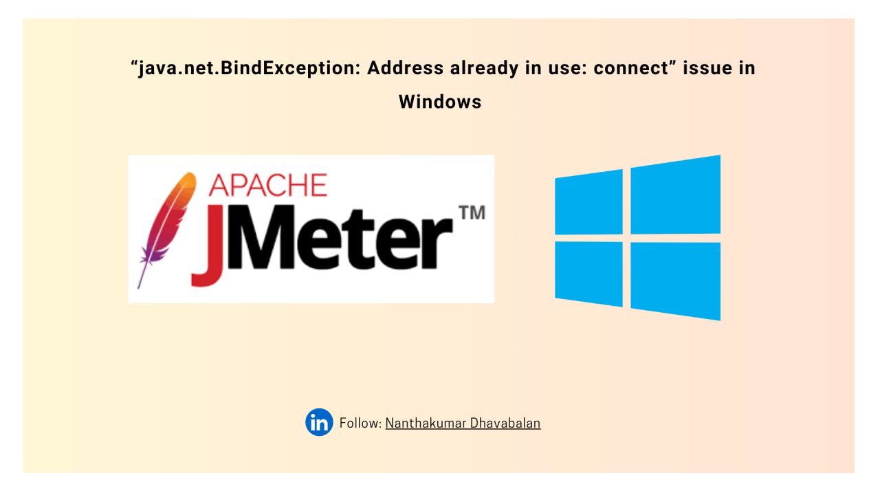 Fix the Jmeter “java.net.BindException: Address already in use: connect ... Fix the Jmeter “java.net.BindException: Address already in use: connect ...