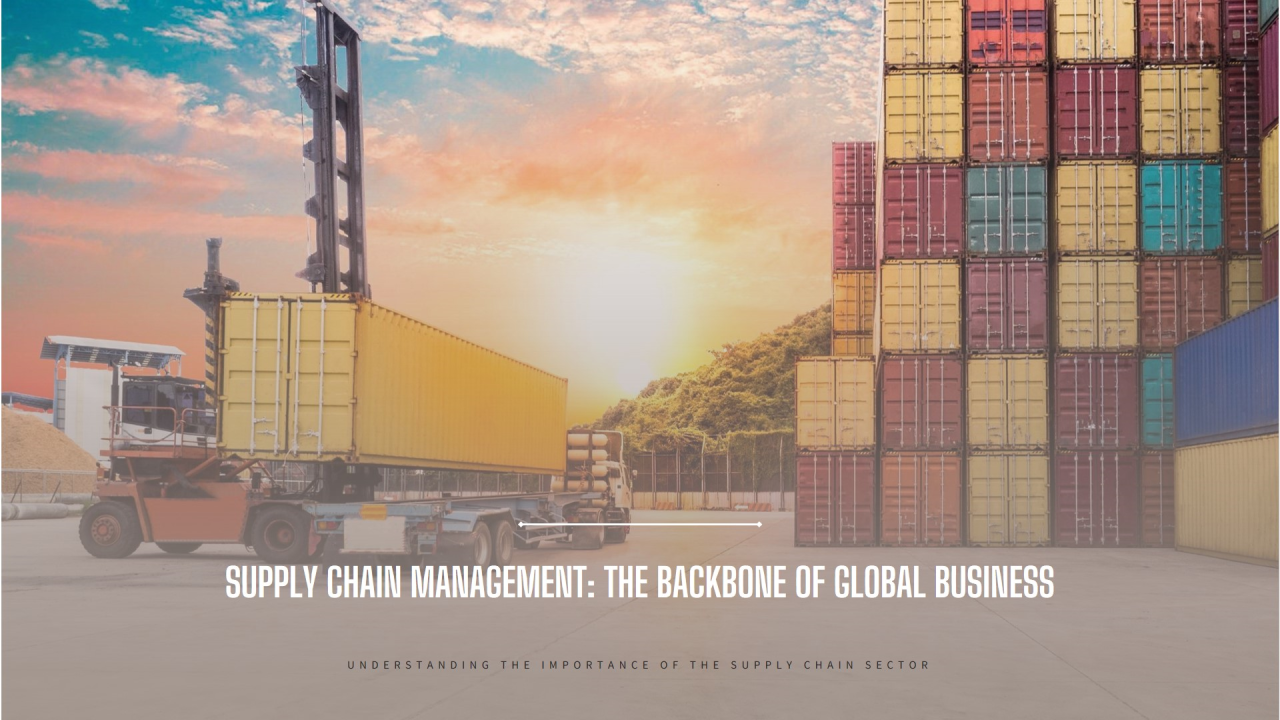 The Importance of the Supply Chain Management Sector: The Backbone of ... The Importance of the Supply Chain Management Sector: The Backbone of ...