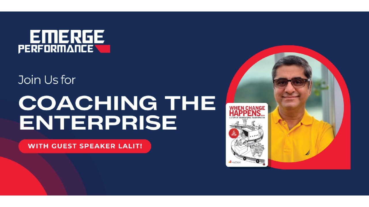 Transform Your Leadership: Join Coaching the Enterprise on 3 December Transform Your Leadership: Join Coaching the Enterprise on 3 December