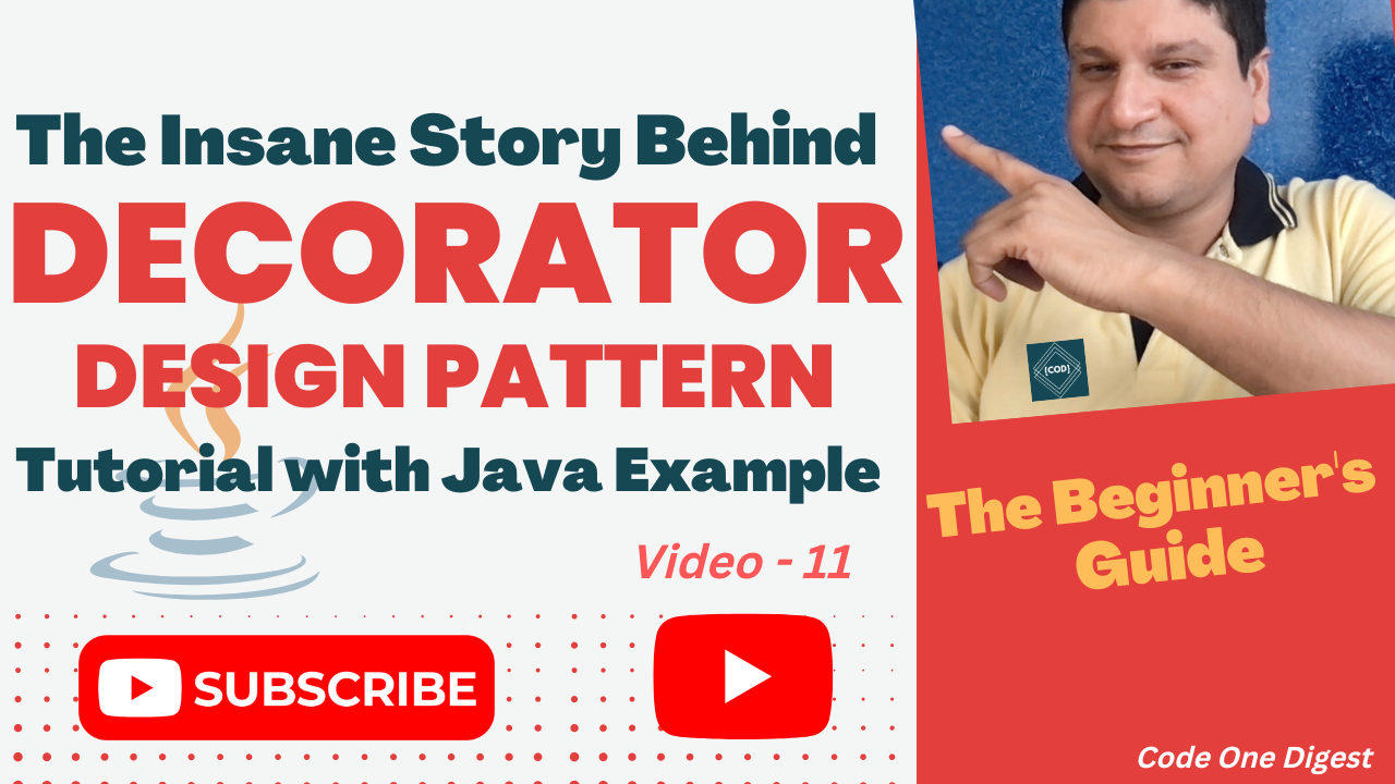Decorator Design Pattern Tutorial with Java Example You've Been Waiting ... Decorator Design Pattern Tutorial with Java Example You've Been Waiting ...