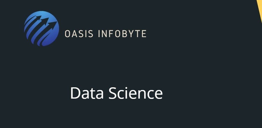 Internship Experience at Oasis Infobyte Internship Experience at Oasis Infobyte