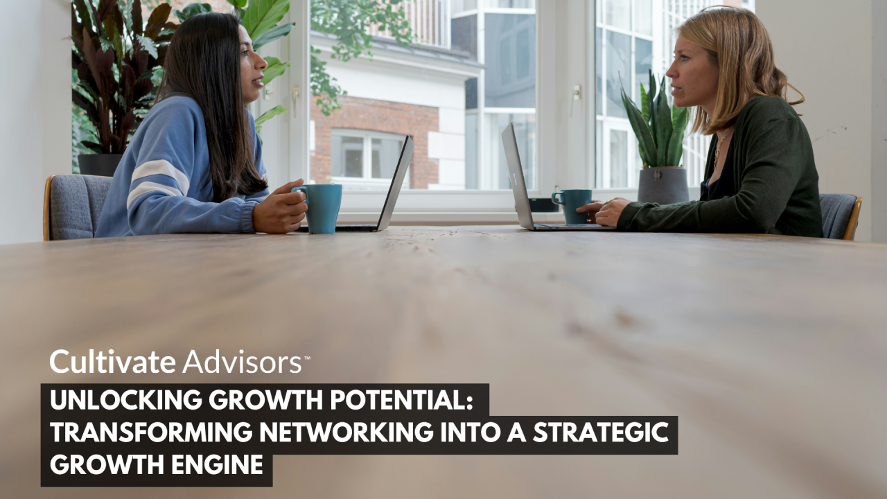 Unlocking Growth Potential: Transforming Networking into a S Unlocking Growth Potential: Transforming Networking into a S