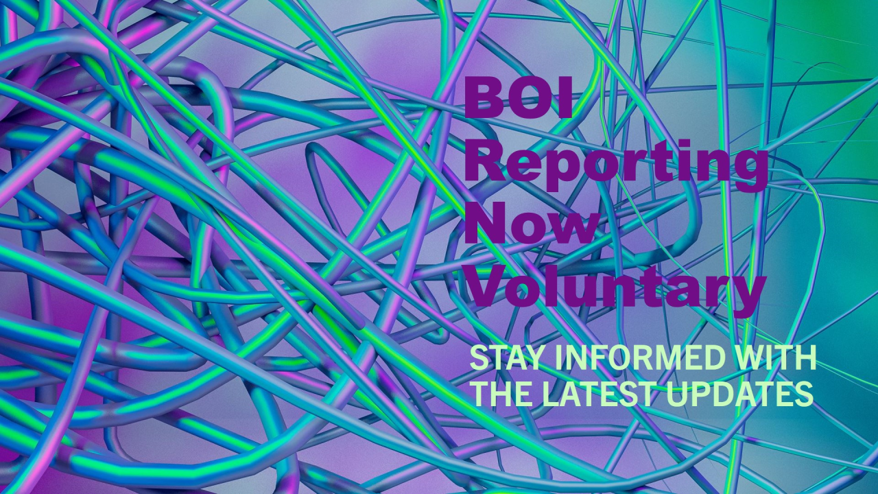 This past week's BOI reporting changes This past week's BOI reporting changes