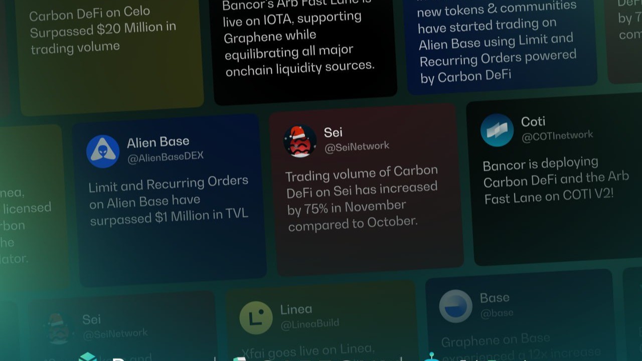 Bancor Ecosystem Sees Massive Growth Across Carbon DeFi Deployments Bancor Ecosystem Sees Massive Growth Across Carbon DeFi Deployments