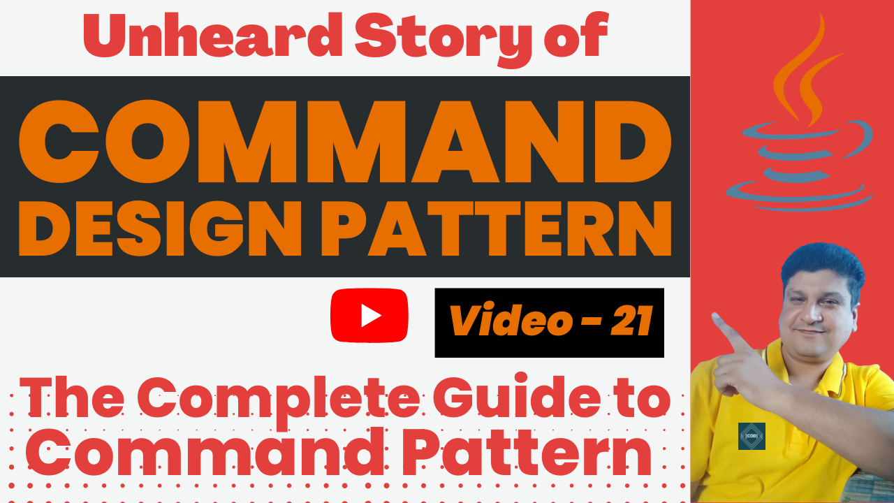 Command Design Pattern Tutorial with Java Code Example for Beginners Command Design Pattern Tutorial with Java Code Example for Beginners