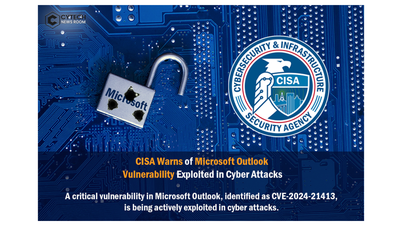 CISA Warns of Microsoft Outlook Vulnerability Exploited in Cyber Attacks CISA Warns of Microsoft Outlook Vulnerability Exploited in Cyber Attacks