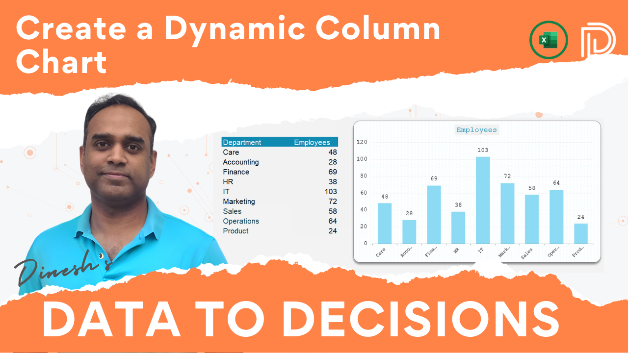 How to Create a Dynamic Column Chart in Excel? How to Create a Dynamic Column Chart in Excel?