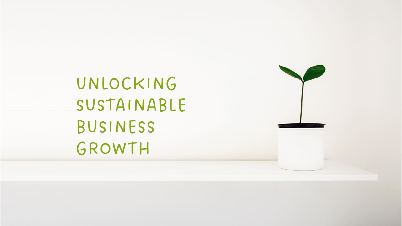 What Does It Take to Unlock Sustainable Business Growth? What Does It Take to Unlock Sustainable Business Growth?