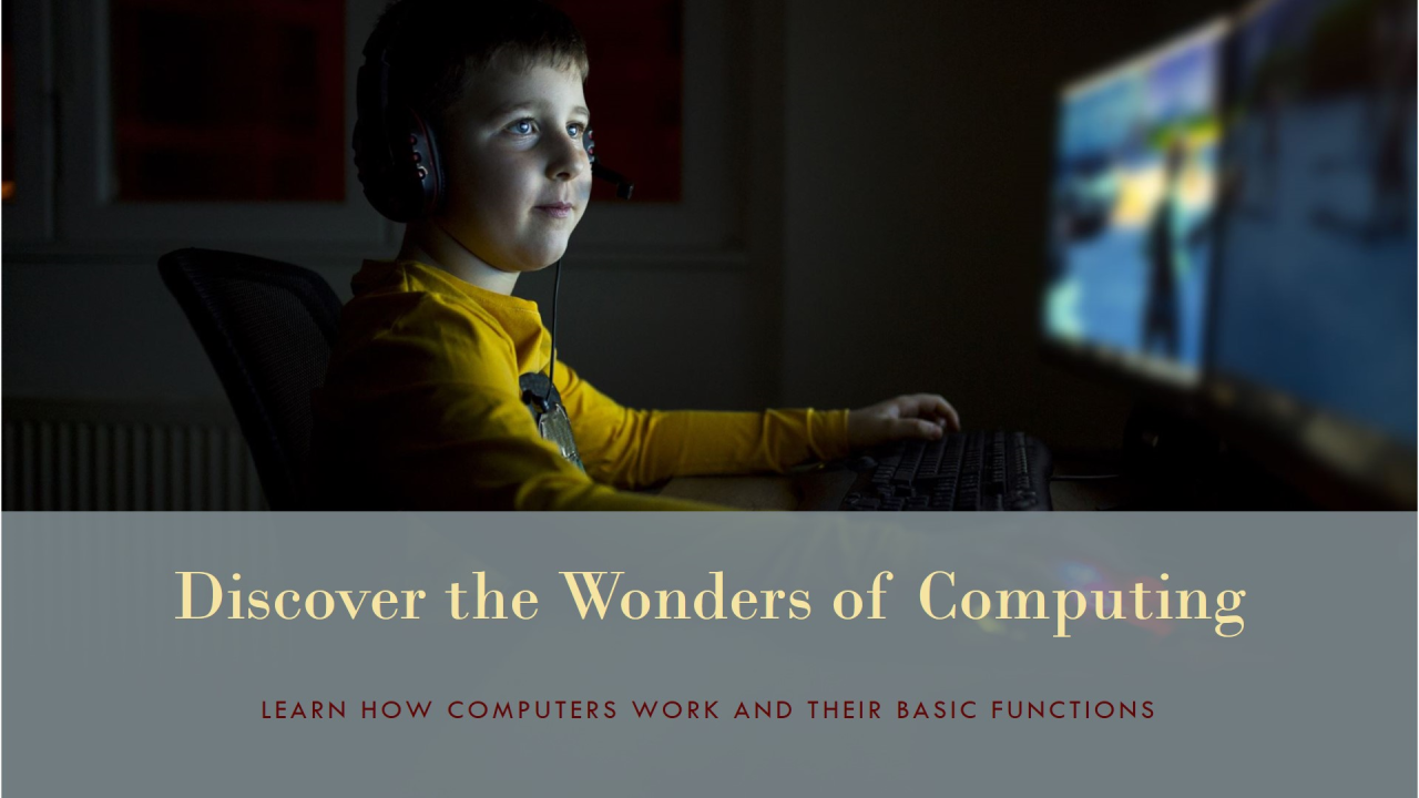 Understanding The Basics Of Computing From Scratch. Understanding The Basics Of Computing From Scratch.