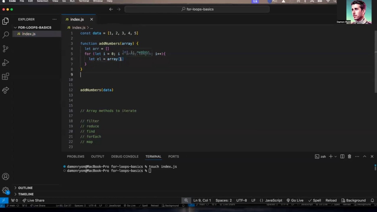 JavaScript For Loops and Basic Functions JavaScript For Loops and Basic Functions