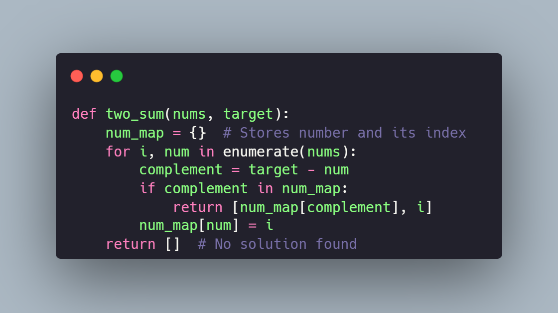 Python Interview Question: Two Sum Problem Python Interview Question: Two Sum Problem