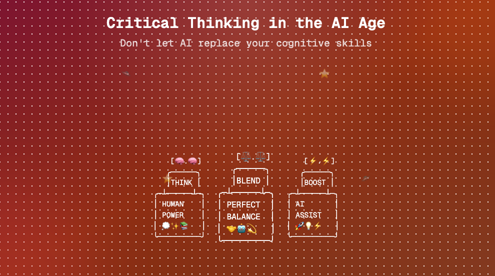Is ChatGPT Stealing Your Critical Thinking? A Look at AI in the ... Is ChatGPT Stealing Your Critical Thinking? A Look at AI in the ...