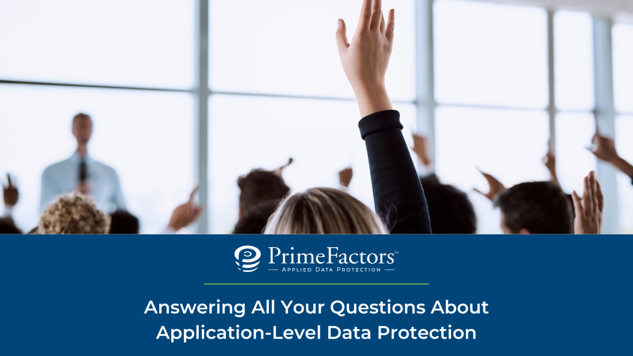 Answering All Your Questions About Application-Level Data Protection Answering All Your Questions About Application-Level Data Protection
