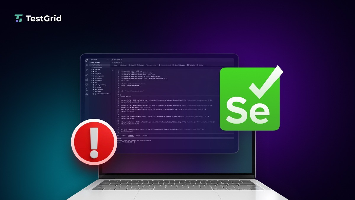 Common Exceptions in Selenium & How to Handle Them Common Exceptions in Selenium & How to Handle Them